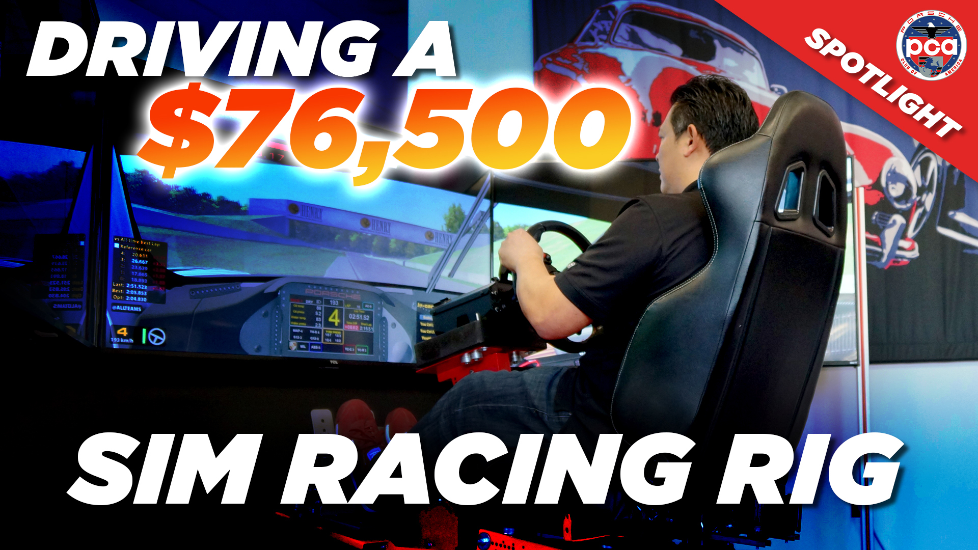 We drive a $76,500 Spark Virtual Racing simulation rig! | PCA Spotlight ...